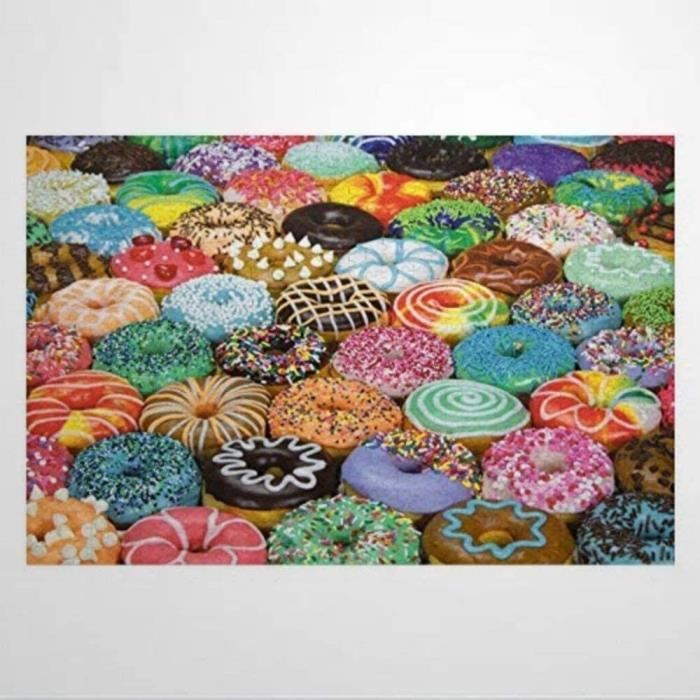 Diy Jeux De Puzzle Beignets Colorés Casse-Tête Jeu Créatif Puzzle ...