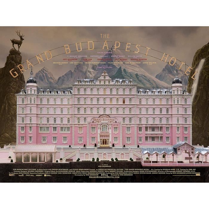 Theissen Grand Budapest Hotel Poster sans vibration avec cadre mat 11 x ...