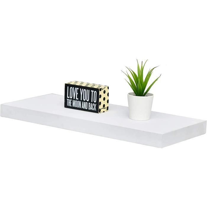 Welland Simon's Étagère Murale Flottante Ledge Étagères, Blanc 18-inch ...