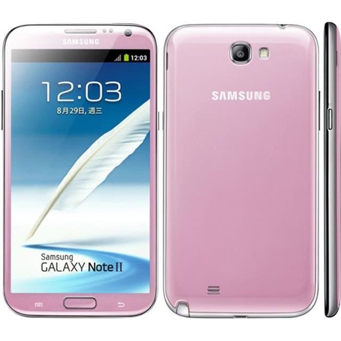 5.55 Pouce Samsung Galaxy Note 2 N7100 16Go Rose Smartphone - Cdiscount ...