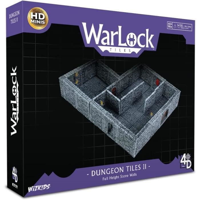 Wiz Kids LLC Full Height Stone Walls Warlock Dalles Dungeon Tiles II ...