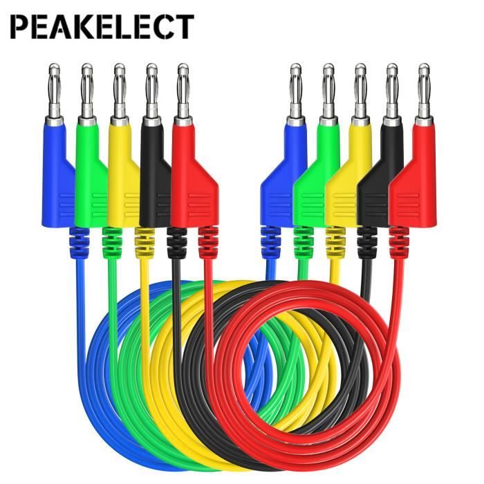 P1036 - fiche banane double 4mm, série P1036B, Kit de fils de Test ...