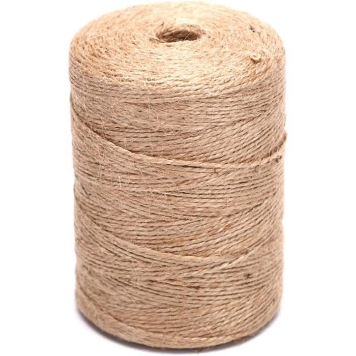 Cqinju-Ficelle de jardin String de jute de jute naturel, cordons de ...