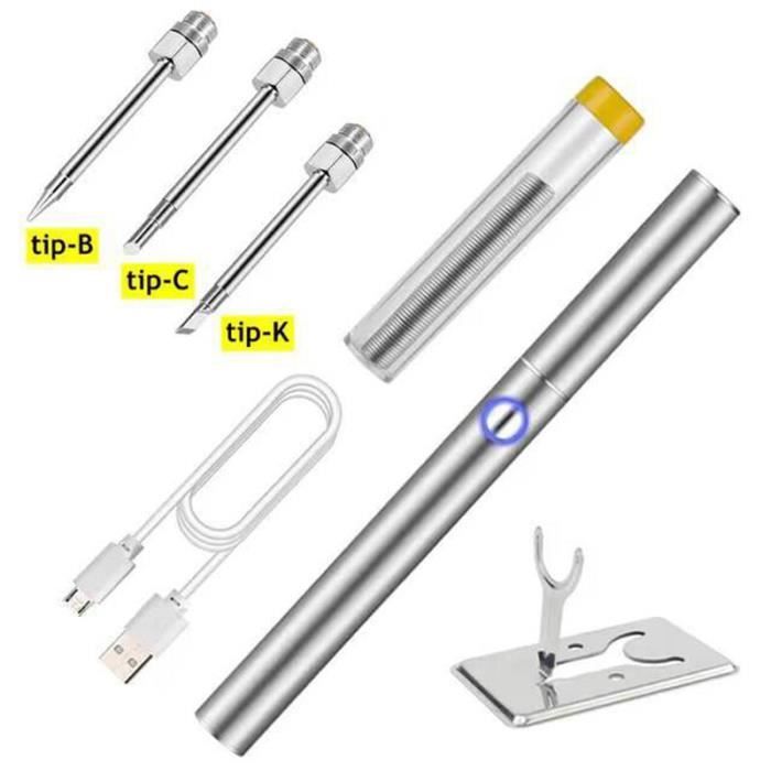 Poste a souder,Mini fer à souder électrique 5V 20W,chargement USB,outil ...