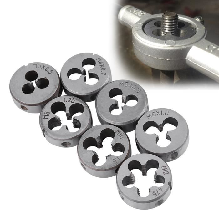 Ensemble de tarauds et de matrices, jeu de matrices à vis, 32 pièces pour machines de filetage ...