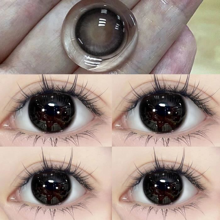 Lentilles De Contact One Piece One Set Soft Diopter Myopie Couleur Lentilles De Contact ...