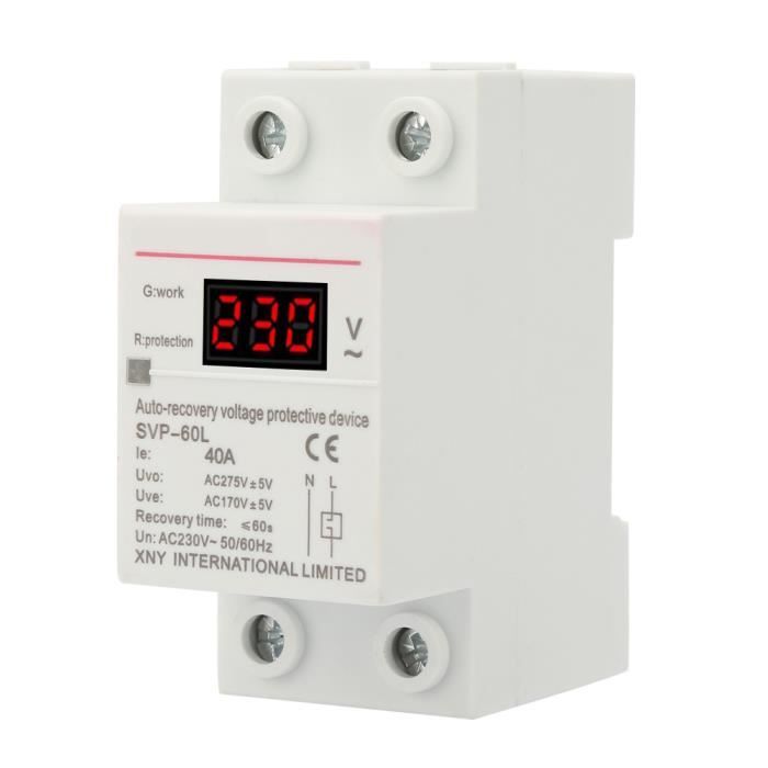 Cikonielf dispositif de protection de tension 230V 40A dispositif de ...