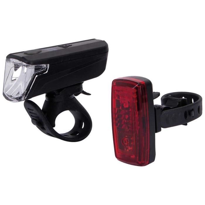 Kit d'éclairage à batterie CONTEC LS-247 Slim - Feu avant 30 lux - Feu ...