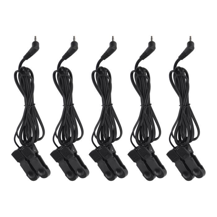 Fil d'électrode - DRFEIFY - 5 Fils TENS - 2.5mm Prise D'angle - 1.2m ...