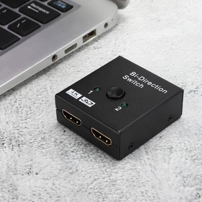 Garosa Distributeur bidirectionnel HDMI Commutateur répartiteur ...