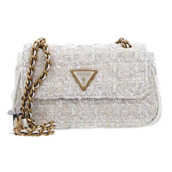 GUESS Giully Mini Convertible Flap Crossbody Bag Ivory Multi [251529 ...