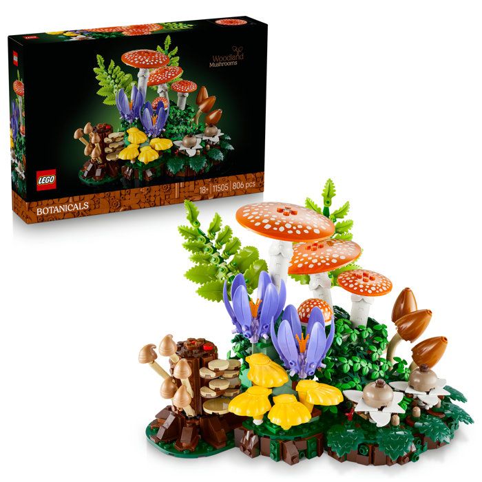 LEGO Botanicals 11505 Les Champignons des Bois - Set pour Adulte ...