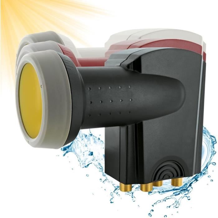371- Quad Lnb Avec Sun Protect | 4 Voies | Numérique | Extrêmement ...