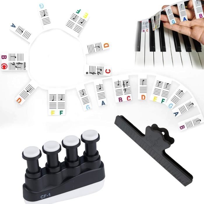 3 Pièces Étiquettes Amovibles De Notes De Clavier De Piano, Silicone ...