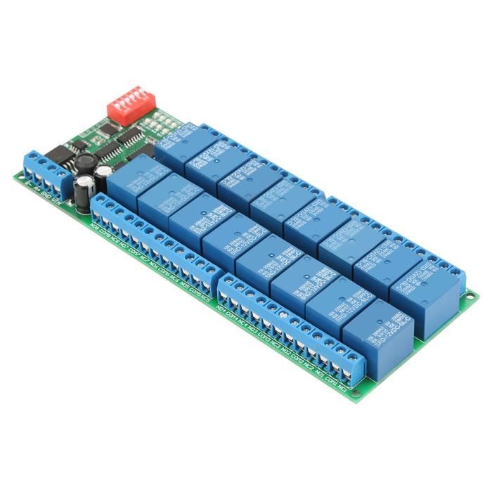 SURENHAP relais RS485 Module de relais MODBUS RTU RS485, 12V DC, 16 ... SURENHAP relais RS485 Module de relais MODBUS RTU RS485, 12V DC, 16 ...