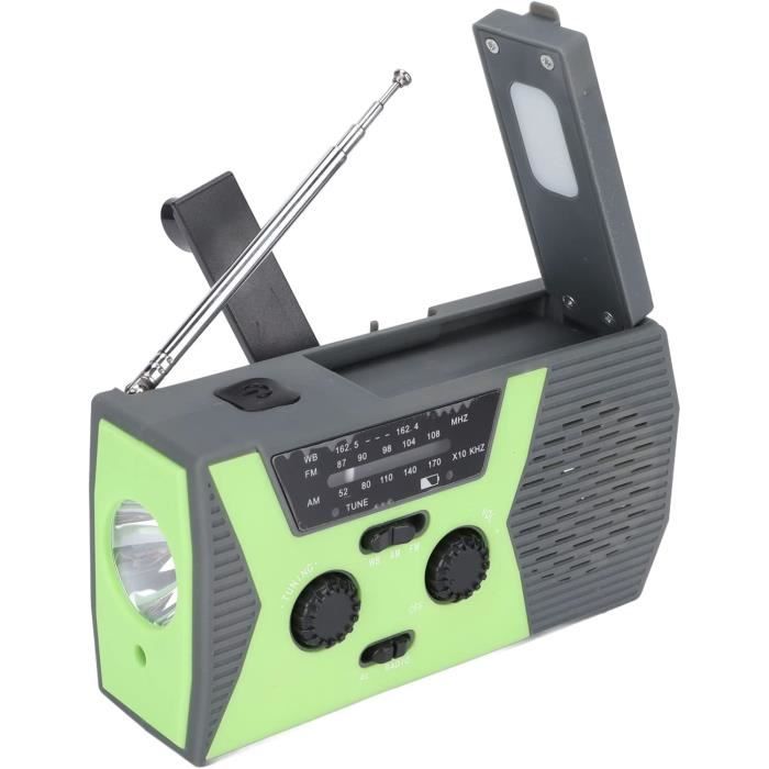 Radio Météo D'Urgence, Radio Solaire À Manivelle, Batterie 2000 Mah ...