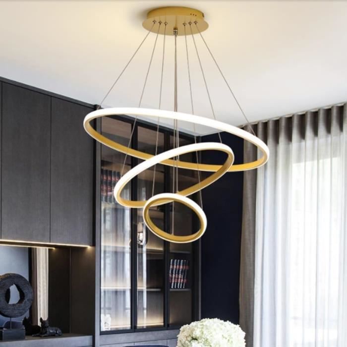 Led Suspension Luminaire 76W Lampe Suspendue À Dimmable, Lustre Chambre ...
