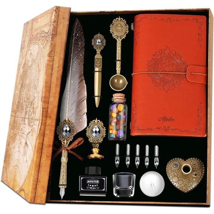 Ensemble D'Encre Pour Stylo Plume, Comprend Un Stylo, Un Carnet, Une ...