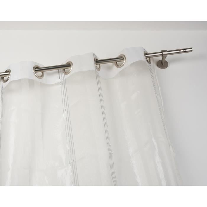 Tringle Á Rideaux: Ø 20 Mm Sans Anneaux, L. 180 Cm. Modèll Elegance Avec Tappo Chic En Acier ...