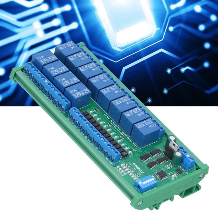 Module de relais - 7 electronique - 12 Entrées 12 Sorties - 7 modes de ...