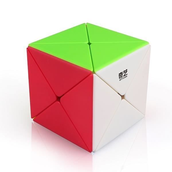 CASSE-TETE,stickerless--cube magique Original 2x2x2 en forme de X, cube ...