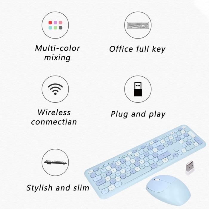 Combo Clavier Souris Sans Fil Ensemble Clavier Et Souris Sans Fil G Pour Windows Souris Et