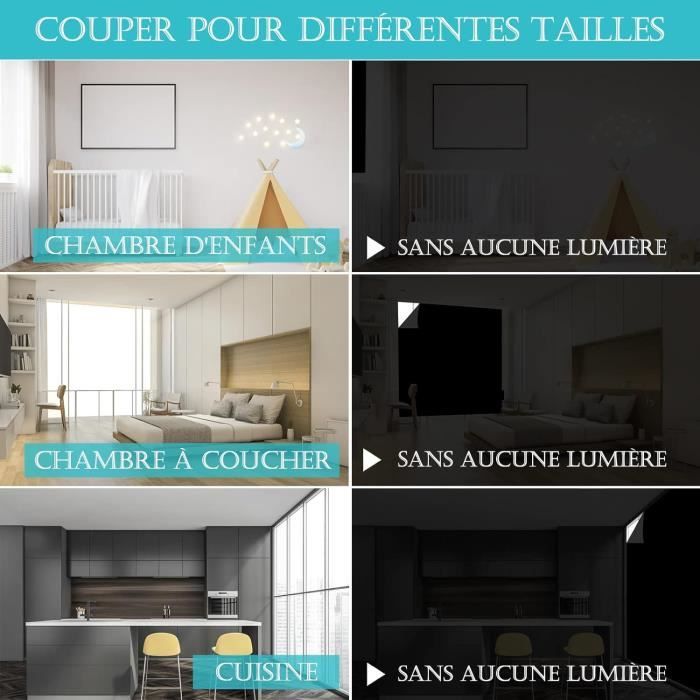 300x145cm Rideau Occultant Réglable Thermique pour Chambre d'enfant ...