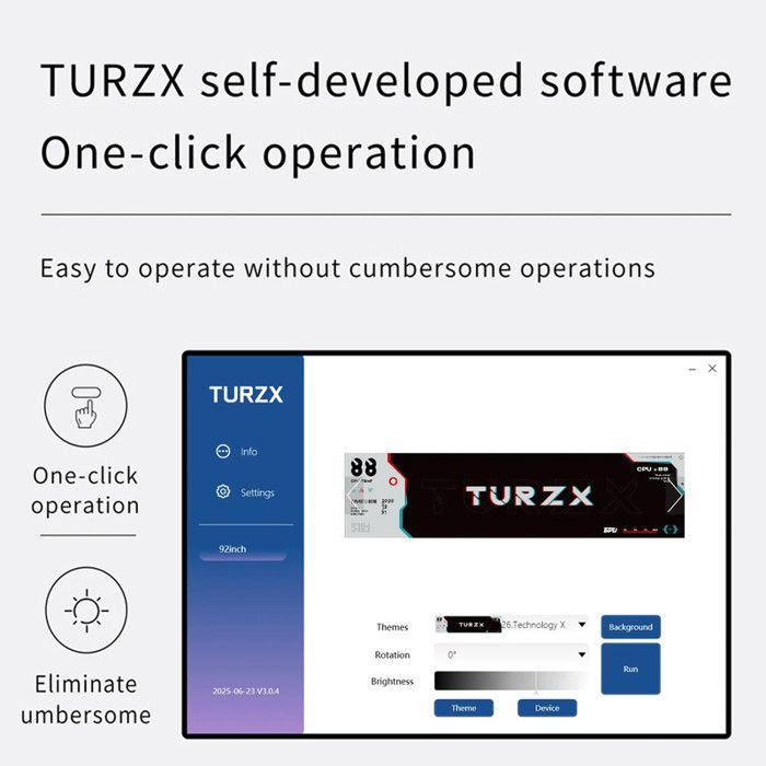 TURZX écran secondaire USB 9,2 pouces – Écran IPS LCD 1920×462 Type‑C ...