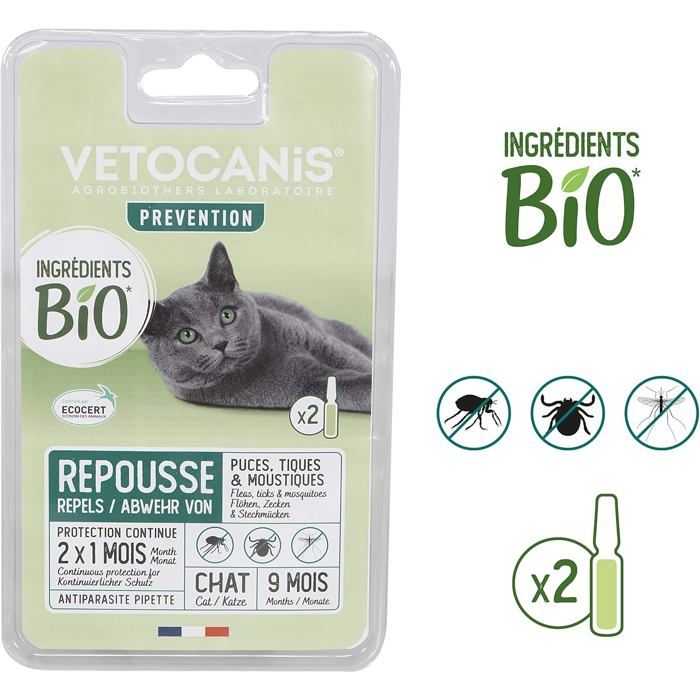 Pipette Chat Anti-Puces Et Tiques | Traitement Et Protection ...