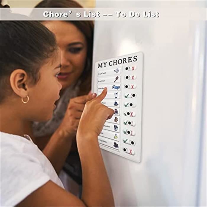 Chore Chart Memo Checklist Board for Kids and Adults, Checklist for Kids and Adults, DIY List ...