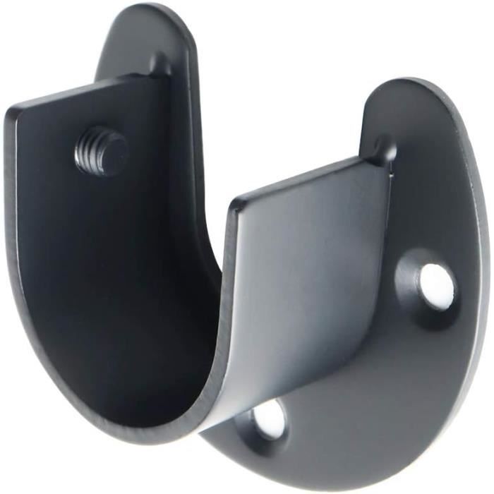 Tringle À Rideaux Robuste En Acier Inoxydable Avec Vis Assorties (5,1 Cm, Noir)[Z83] - Cdiscount ...