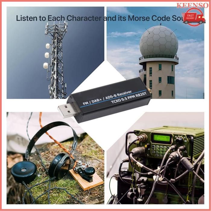KEENSO récepteur RTL SDR RTL SDR Receiver 100KHz To 1766MHz RTL2832U ...
