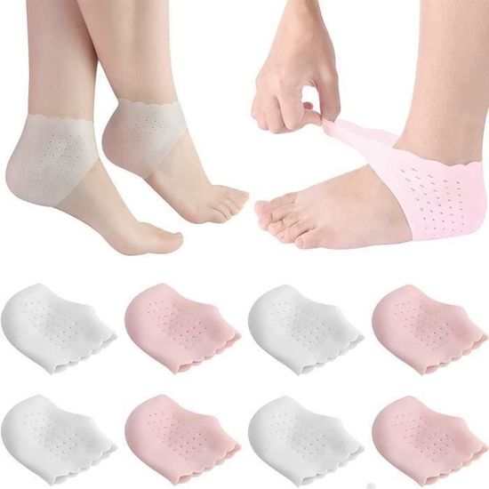 Protege Talon Silicone,4 Paires Manches De Talon Tasses De Talon ...