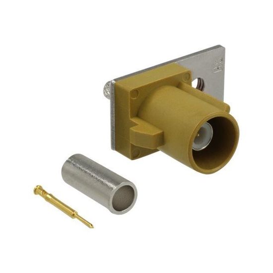 DeLOCK FAKRA K plug spring pin for crimping 1 prepunched hole Plaque ...