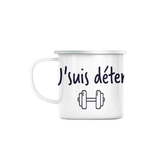Mug en Métal Emaillé J'suis Déter Sport Muscu Beau Gosse - Cdiscount Maison