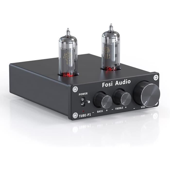 P1 Préamplificateur à Tube Mini Hi-FI Stéréo 6K4 Valve Préampli à Vide ...