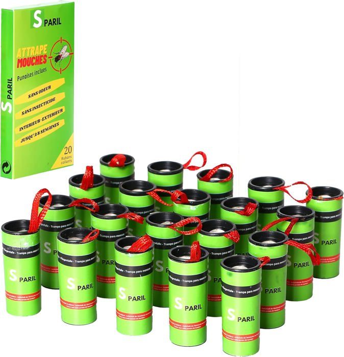 Attrape Mouches Moucherons (20 PCS). Piège Anti Mouche Efficace ...