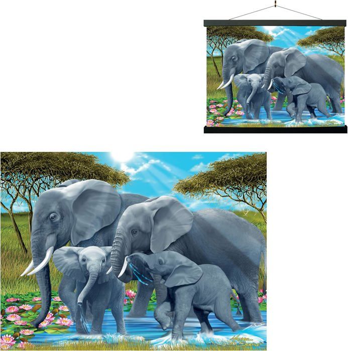 Affiche Murales Lenticulaires Pachyderme De Deluxebase. Poster Éléphant ...