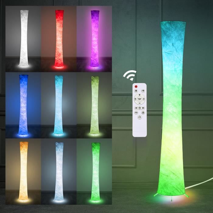 Lampadaire LED RGB lampe d’angle lampadaire plafonnier lavabo coloré ...