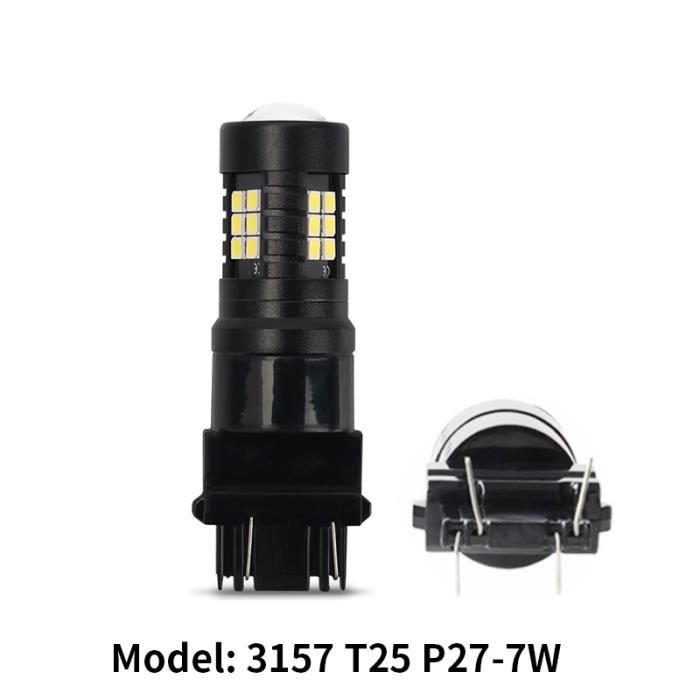 3157 T25 P27-7W - Rouge - 2X Voiture Lumière Led Ampoule Canbus D ...