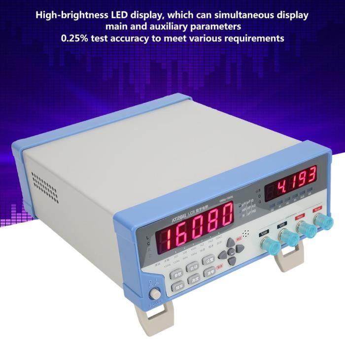 AT2811 Digital LCR Bridge Meter Tester Capacitance Measuring Instrument ...