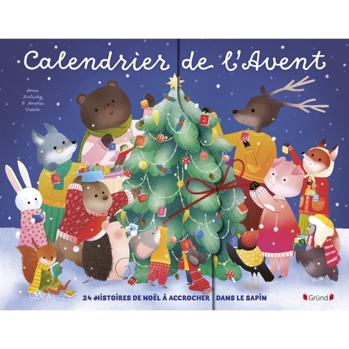 Calendrier de l'Avent - Grund - 24 histoires de Noël - 24 livres ...