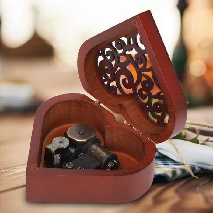 HURRISE boîte à musique en bois Boîte à musique artisanale en bois ... HURRISE boîte à musique en bois Boîte à musique artisanale en bois ...