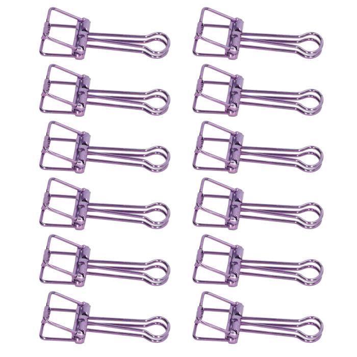 HURRISE trombones creux en métal 80 pinces à reliure 19mm Force de ...