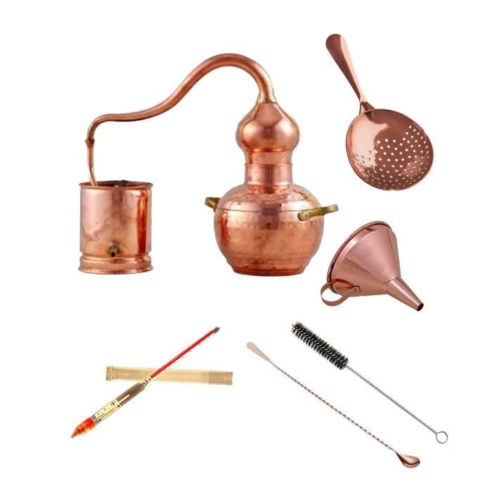 Ensemble complet - Distillateur, Alambic, Distiller alcool, huile ...