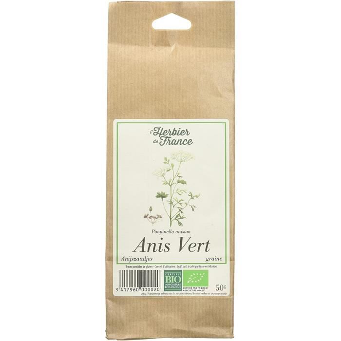 Infusion - France Anis Vert Graines Bio Sachet - Cdiscount Jardin