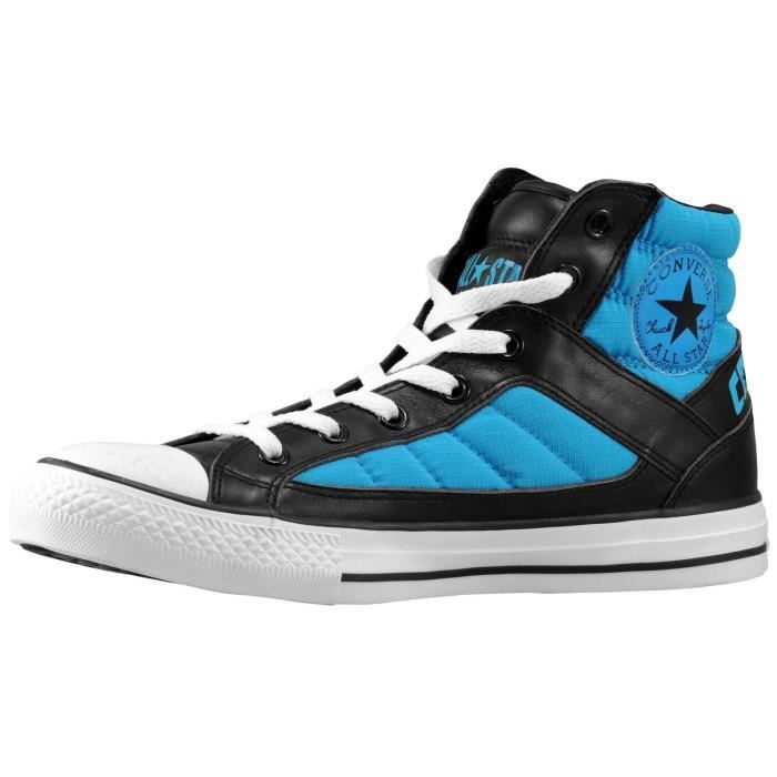 CONVERSE ALL STAR LIMITED PADDED COLLARD CUIR Noir & Bleu - Cdiscount ...
