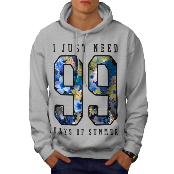 99 journée De Été Vacances Hippie Vibe Men M Sweat à capuche | Wellcoda ...