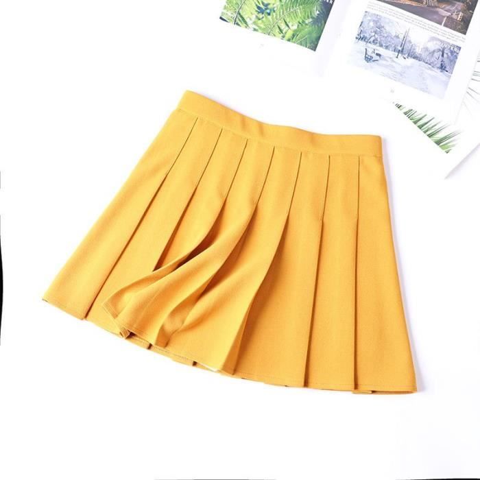 Jupe - Simple Style - Été a ligne femmes jupe rayé couture marin plissé ...