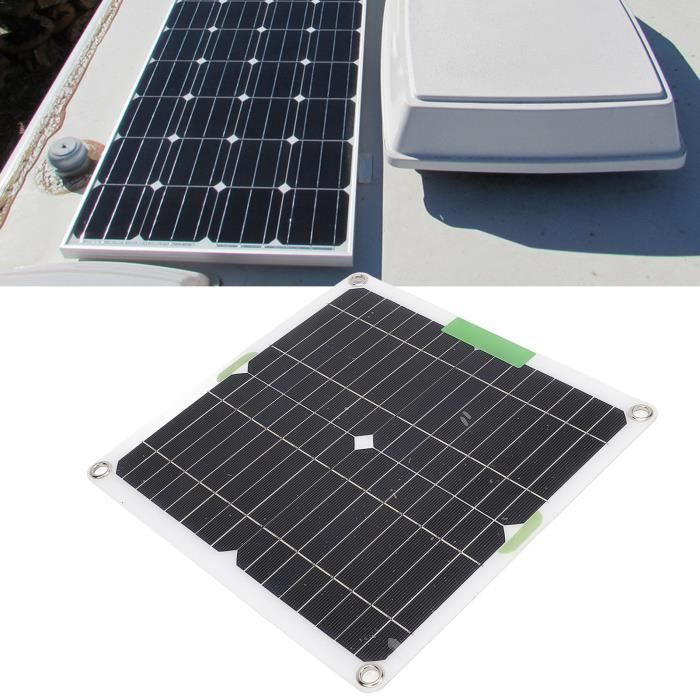 Mxzzand Panneau Solaire Monocristallin Panneau Solaire Portable 200W 12V Monocristallin Taux de ...